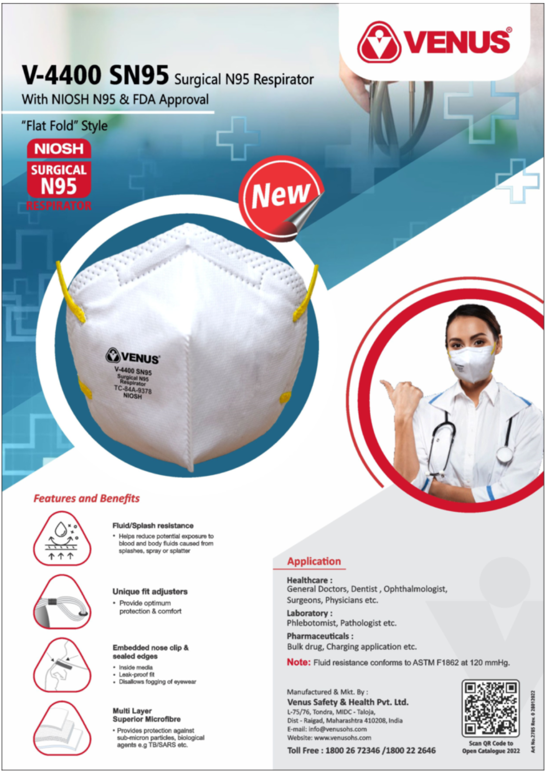 Benefits of Surgical N95 over NIOSH N95 - VENUS Safety